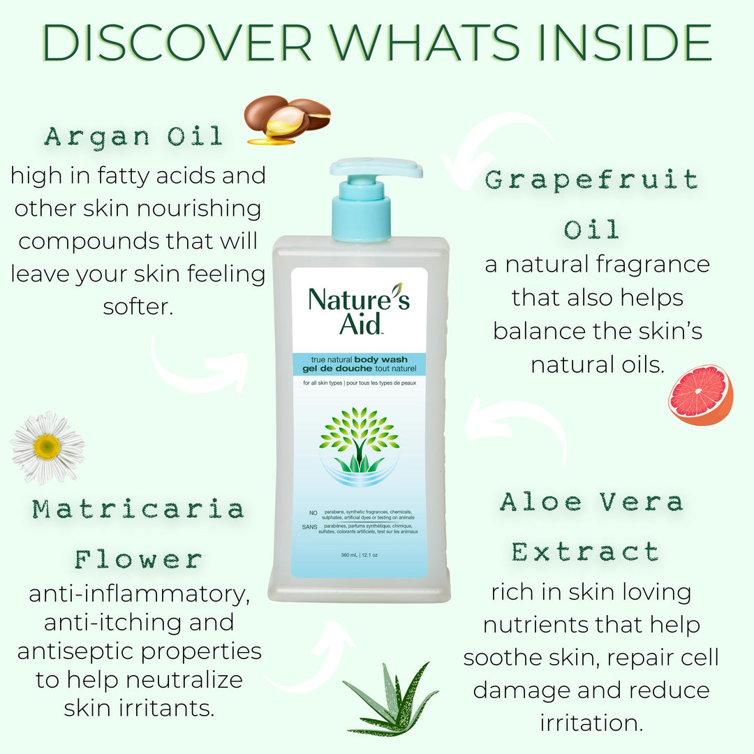 Body Wash | 360ml | natural ingredients, vegan, local | Nature's Aid