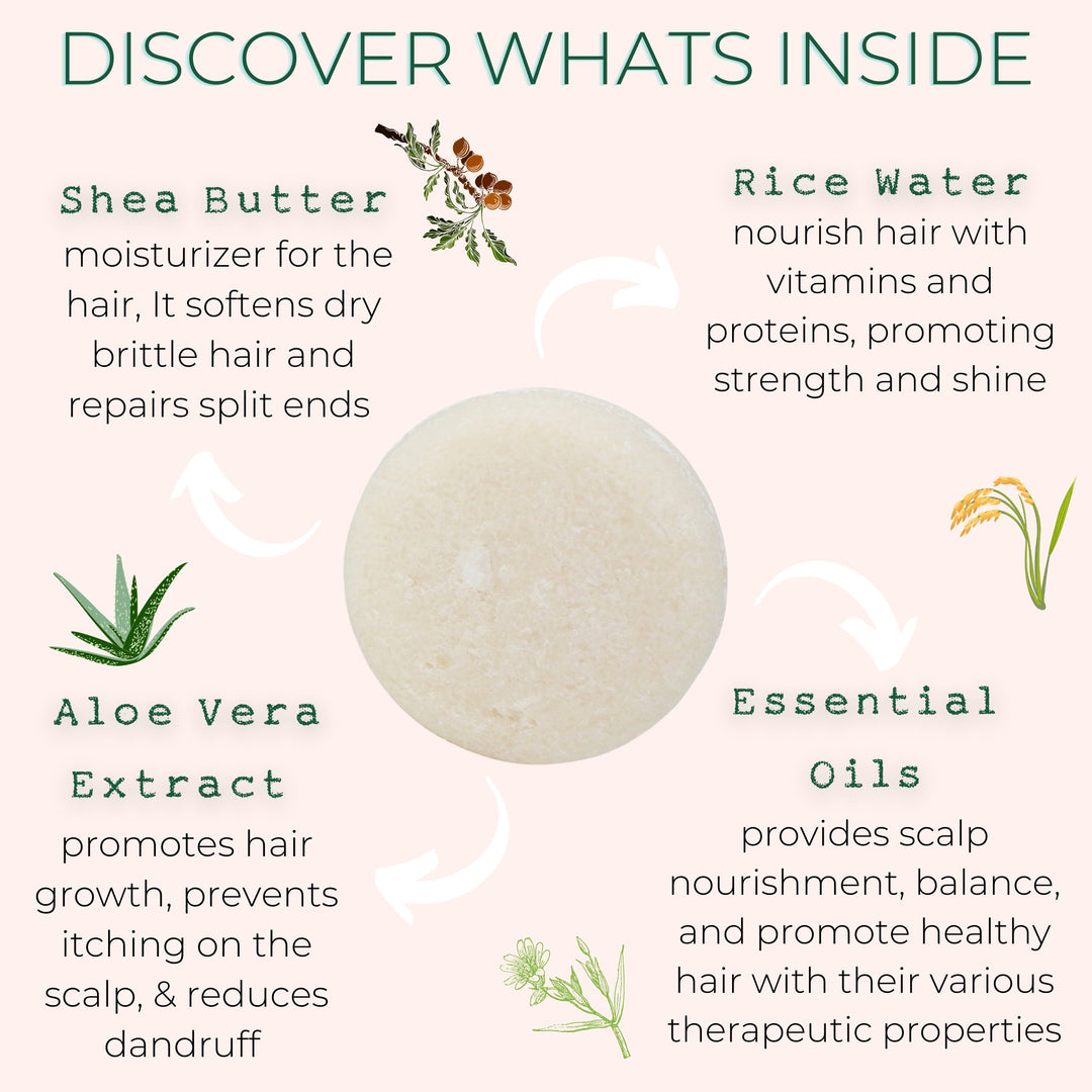 Shampoo | 72g Solid Bars | natural ingredients, vegan, local